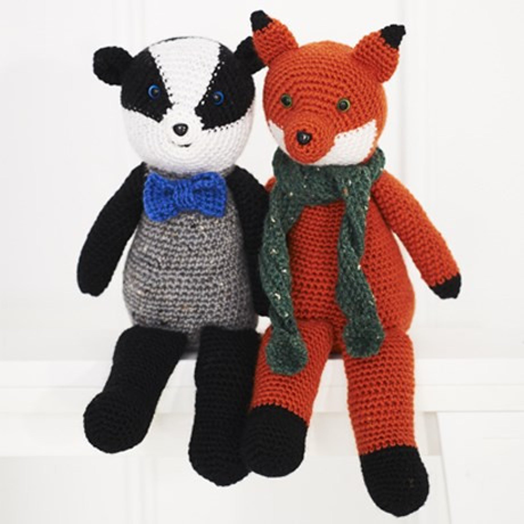 Fox and Badger Crochet Pattern Woodland Toys by Stylecraft – The Crafty Animal UK