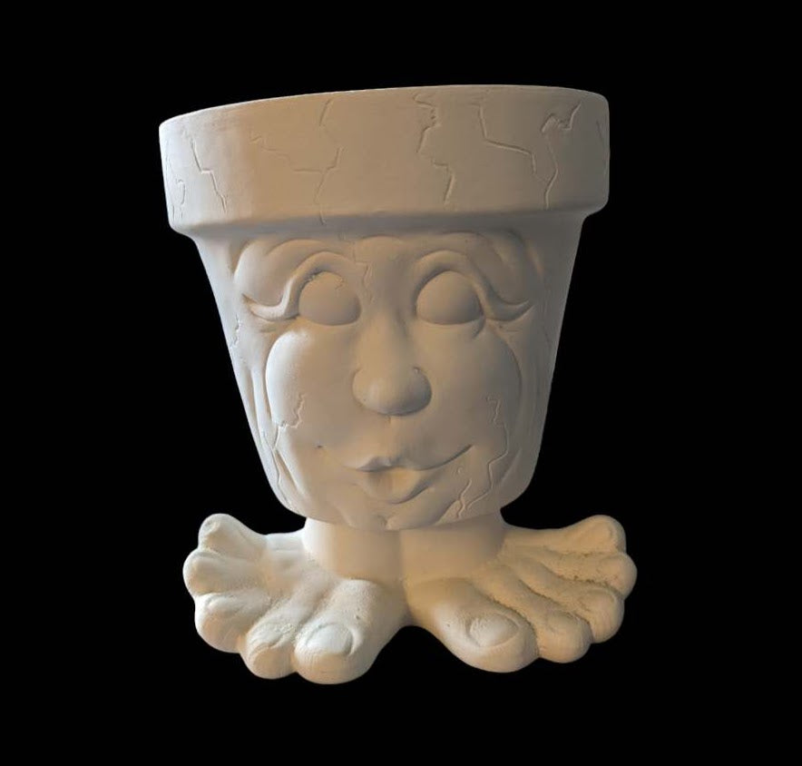 Ready To Paint Ceramic Crackpot Planter – The Crafty Animal UK
