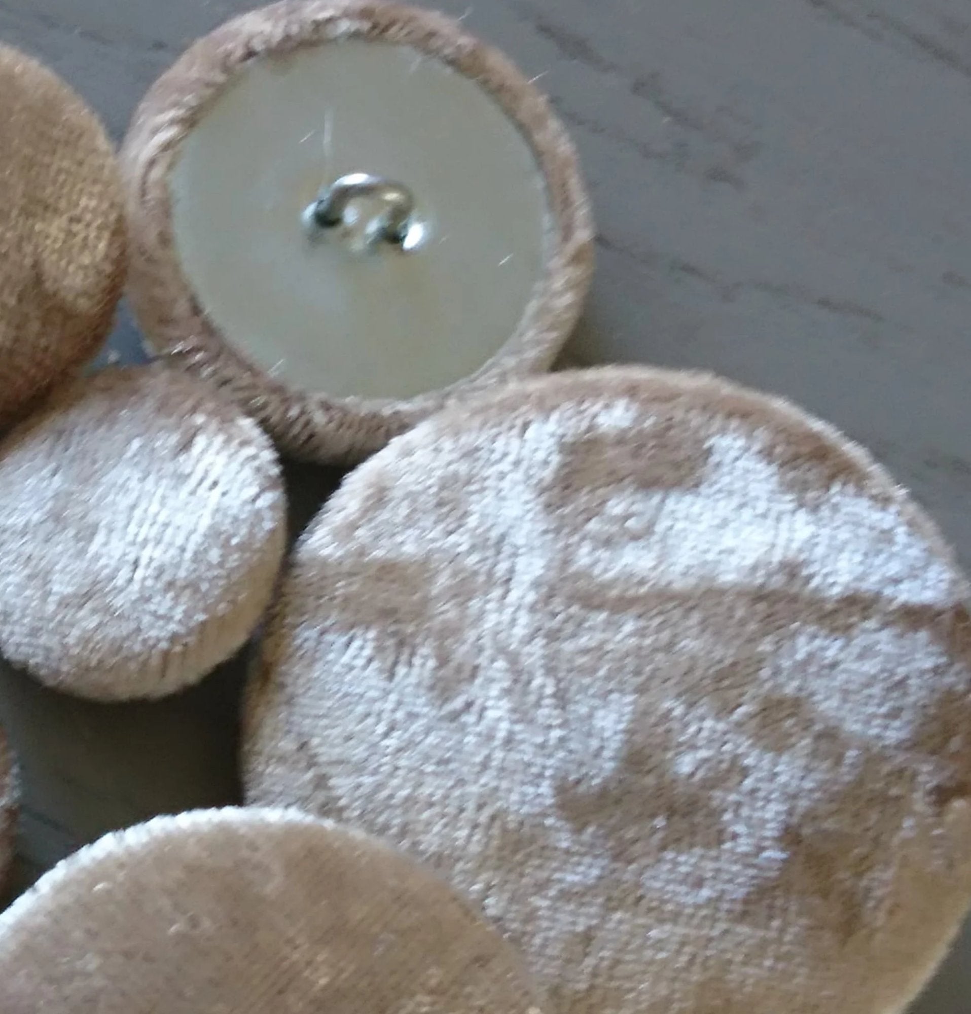Champagne Velvet Buttons – The Crafty Animal UK