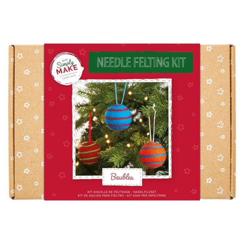Needle Felting Baubles Kit by Simply Make – The Crafty Animal UK