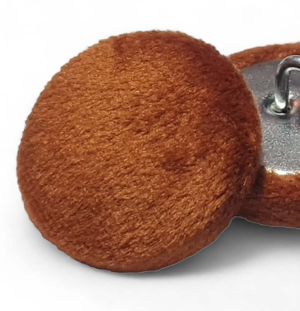 Burnt Orange Velvet Covered Upholstery Buttons – The Crafty Animal UK