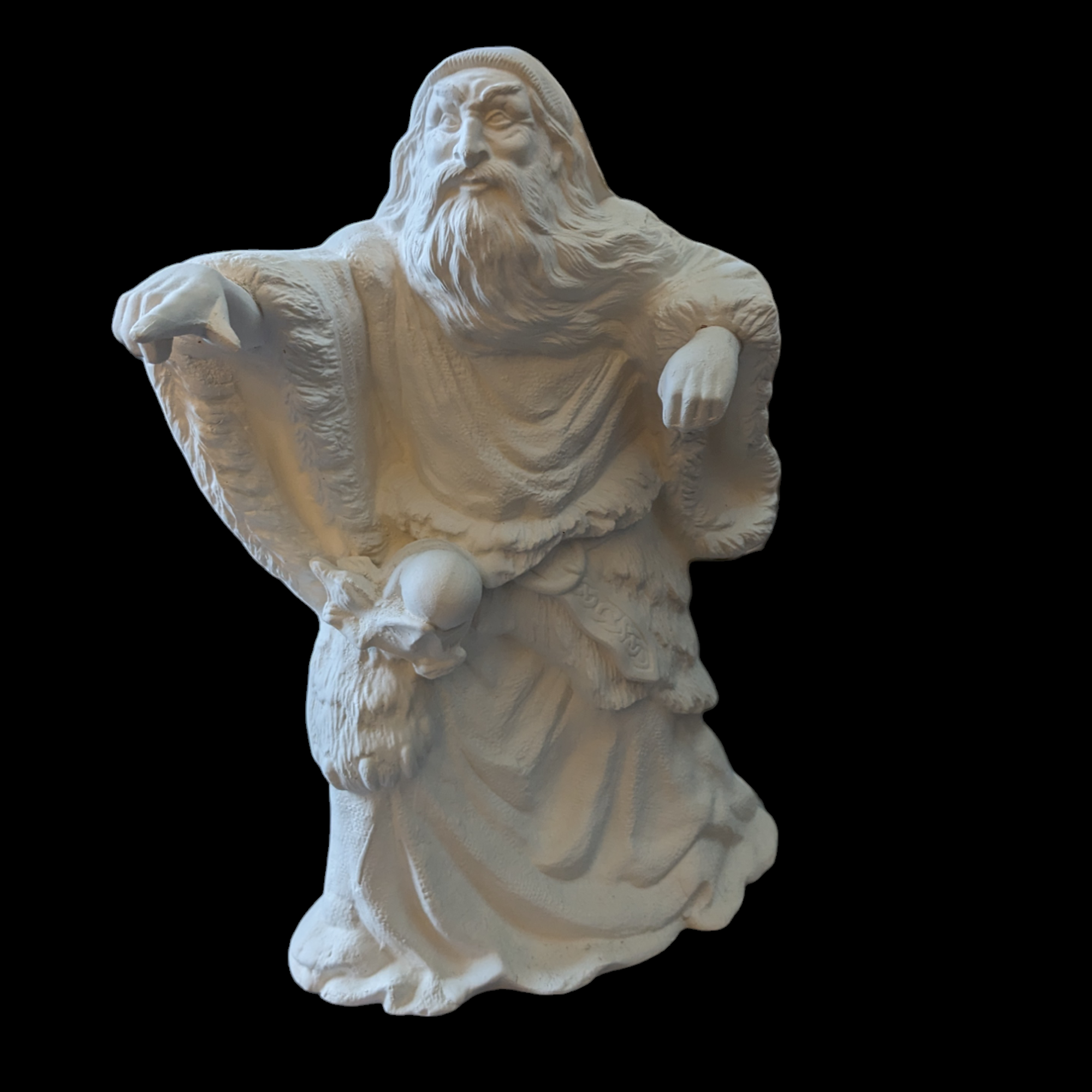 Ready to Paint Ceramic Wizard Figurine – The Crafty Animal UK