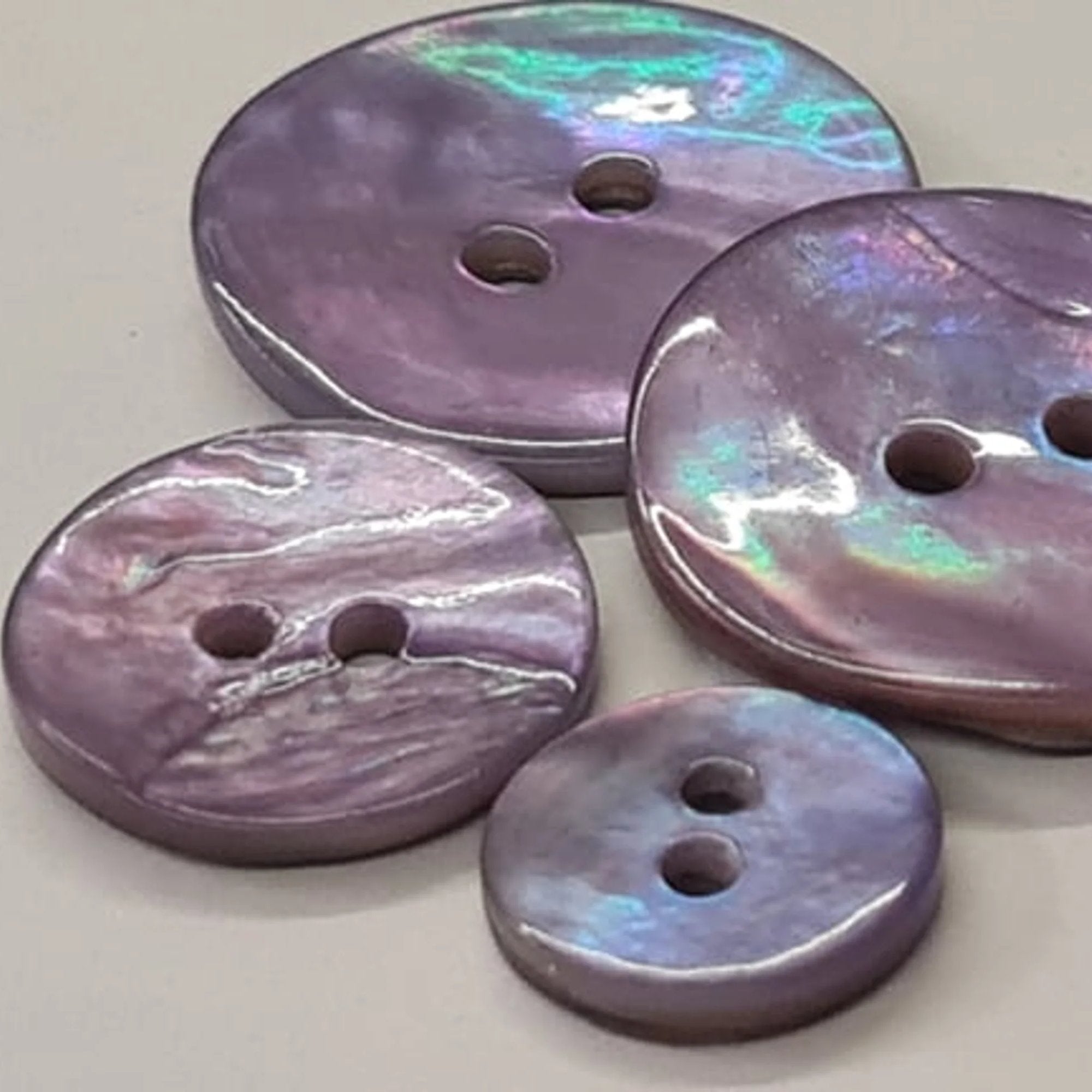 Blue Mother of Pearl Buttons – The Crafty Animal UK