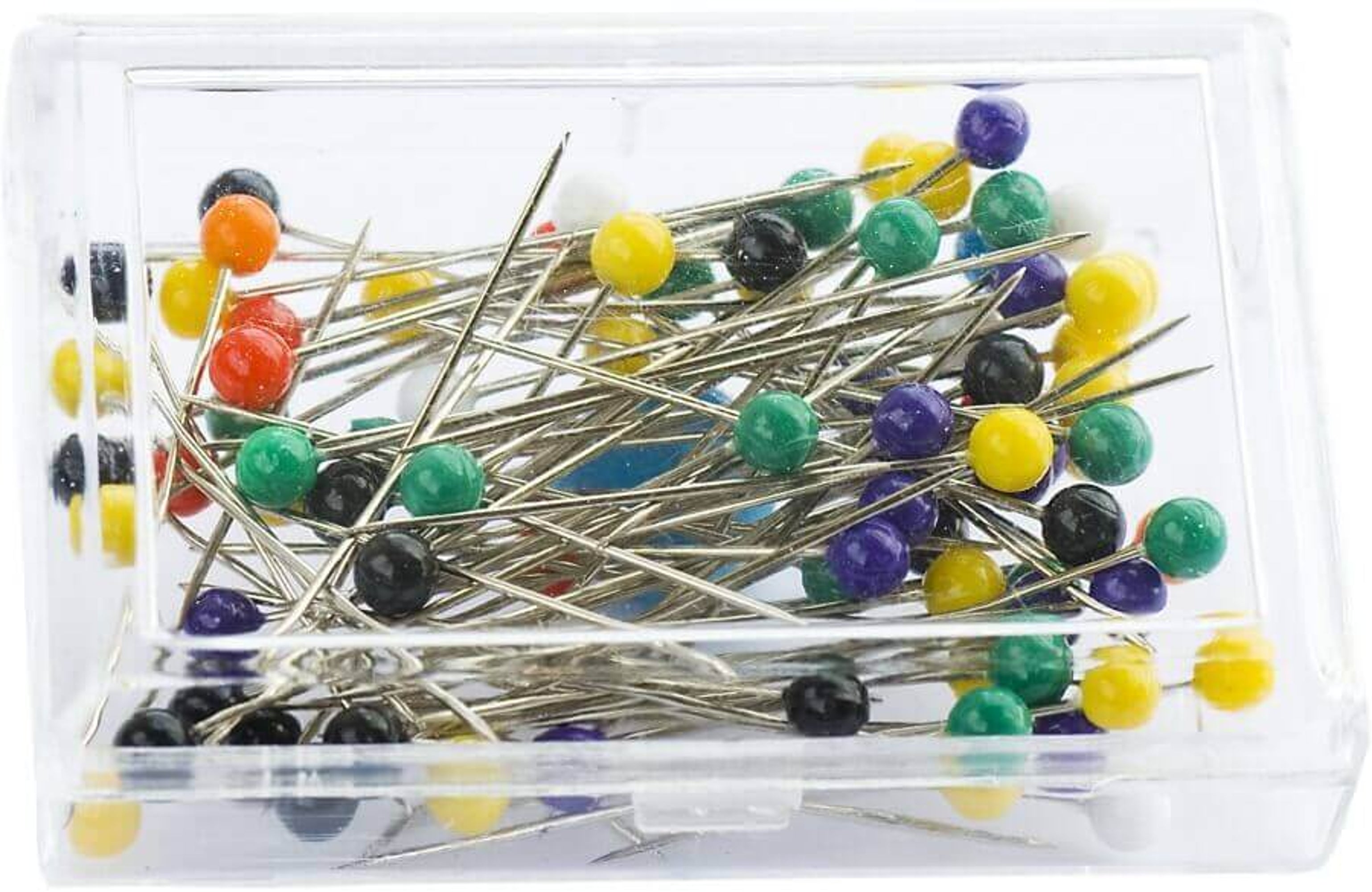 80 Coloured Plastic Headed Pins – The Crafty Animal UK